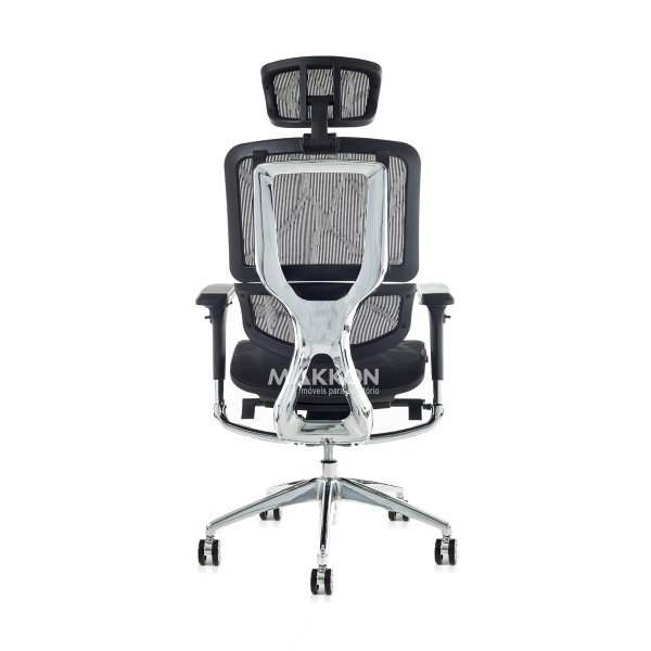 Cadeira Escritório Presidente Preta Mk-4006 C - Makkon | MadeiraMadeira