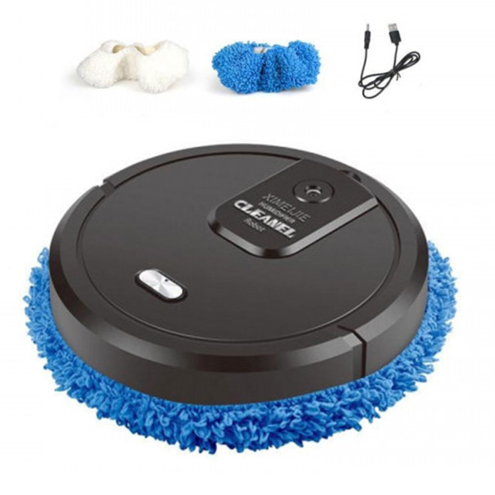 Robo Passa Pano Mop Umidificador Limpa chao Piso Sensor Inteligente ...