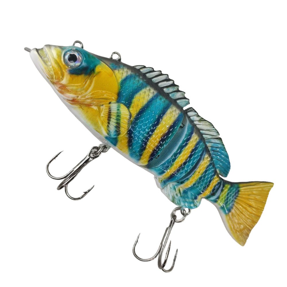Isca Pesca Pescaria Robotica Peixe Eletrico Articulado Realista Led ...
