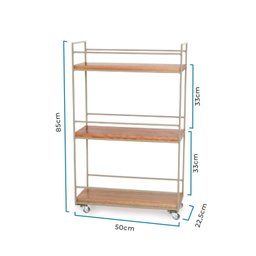 Carrinho de Bar Hemingway Linee | MadeiraMadeira