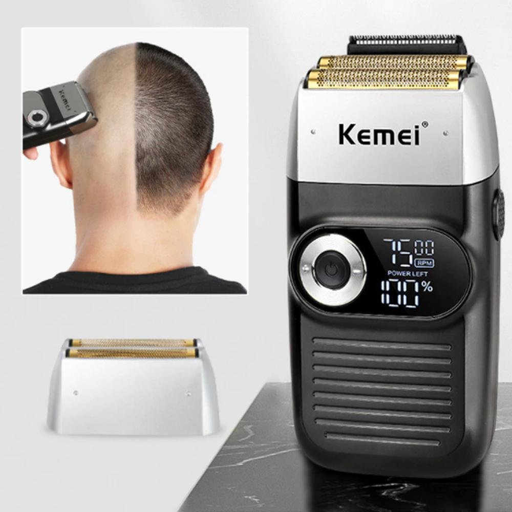 Maquina Kemei Km 2026 Shaver sem Fio Bivolt Recarregável | MadeiraMadeira