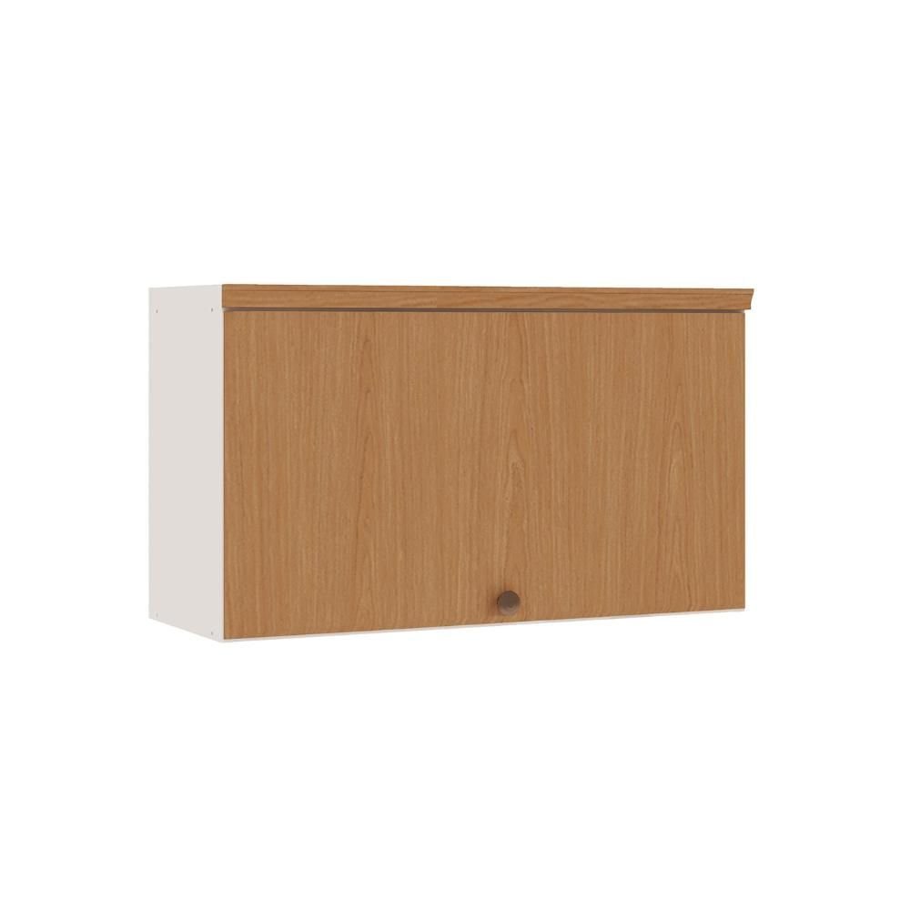 Armário Aéreo 80cm Modulado 100% Mdf com 1 Porta Basculante Cor:branco ...