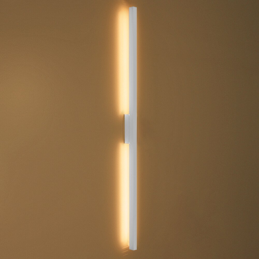 Arandela Led Linear 3000k 15w 100cm Alumínio Branco Ar2107 | MadeiraMadeira