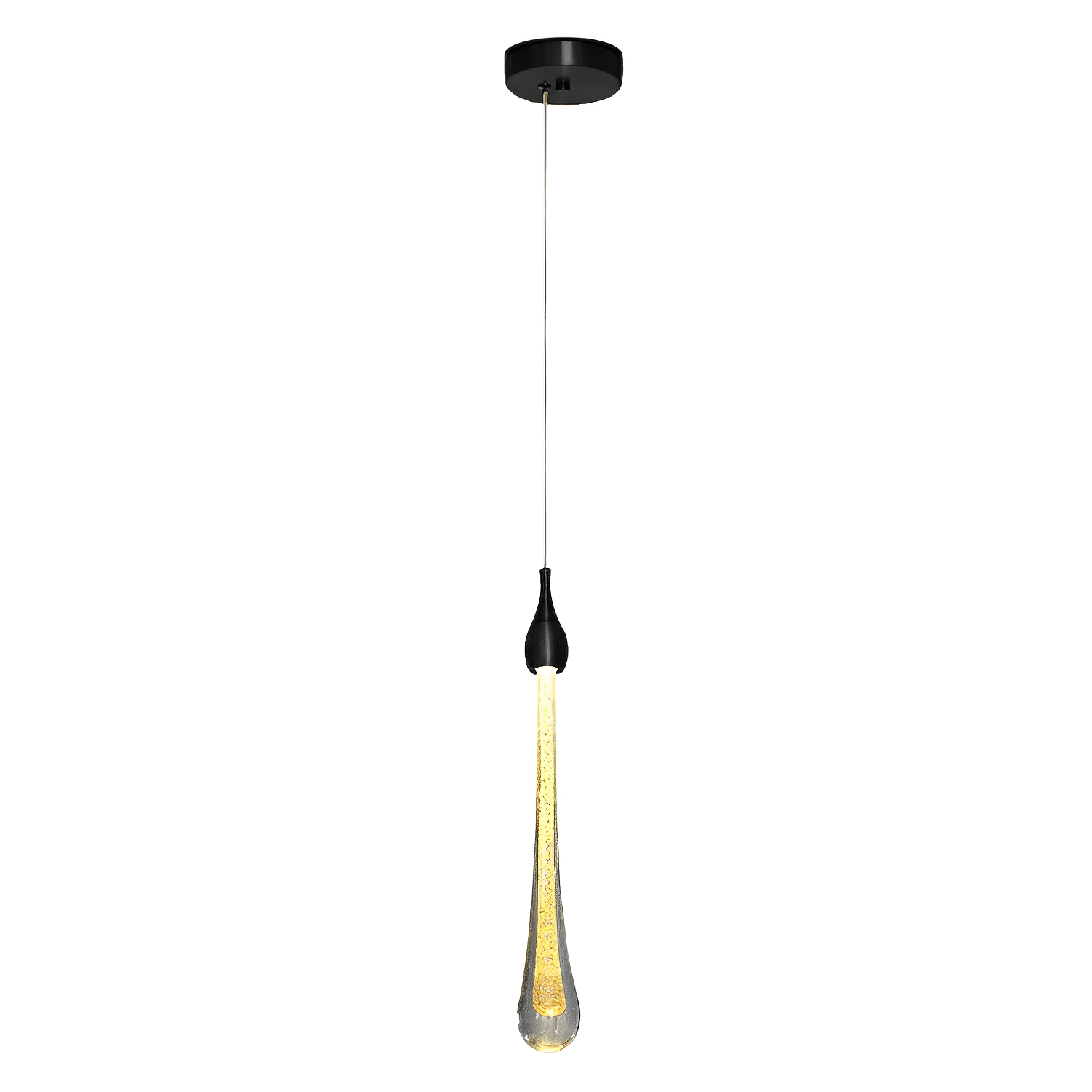 Luminária Pendente Shine LED 3000K Preto Spotline | MadeiraMadeira