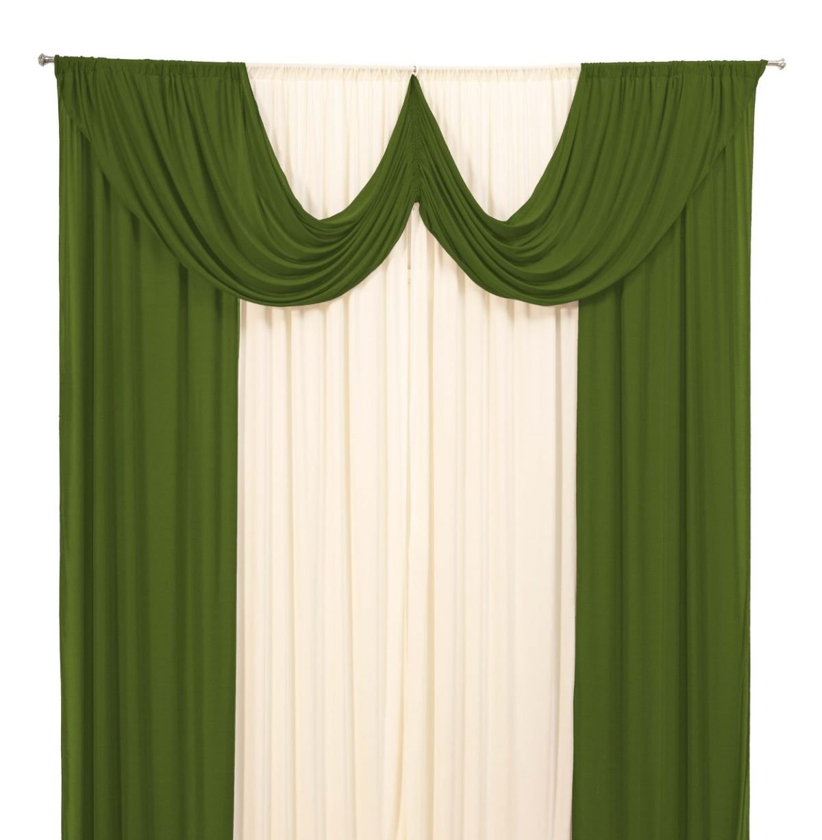 CORTINA PARIS PARA SALA E QUARTO VERDE 4,00 X 2,80 METROS | MadeiraMadeira