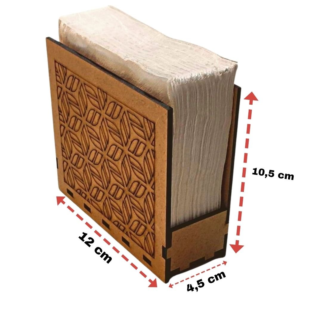 Porta Guardanapo em MDF - Kit 10 Unidades | MadeiraMadeira