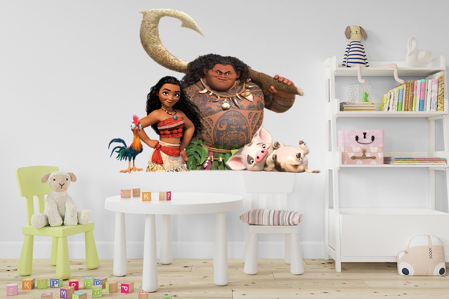 Adesivo de Parede Moana Mod 01 *ATENÇÃO AS MEDIDAS* | MadeiraMadeira