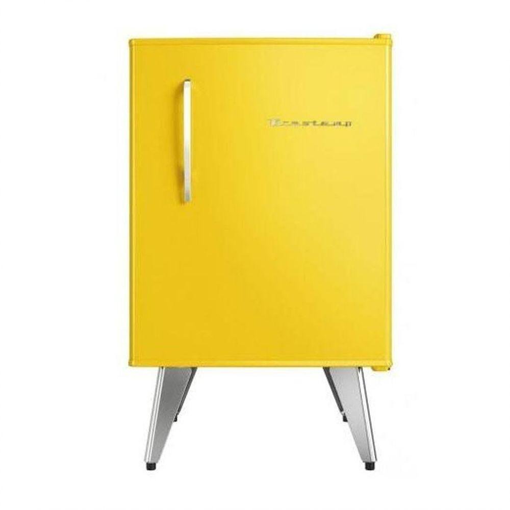 Frigobar Brastemp Retrô 76 Litros Sd Bra08 Amarelo 110v | MadeiraMadeira