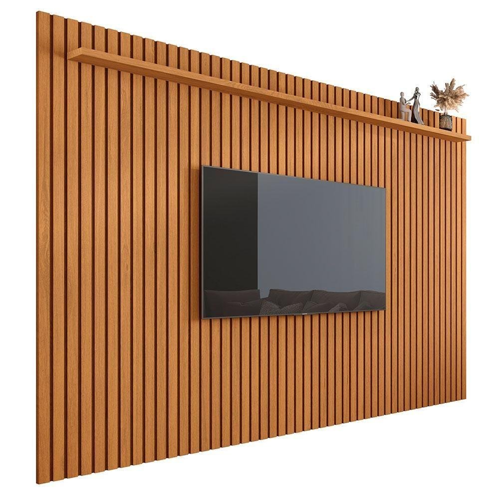 Painel Ripado Grande Tv até 75 Polegadas 1.8 Nature Veridian Shop Jm ...