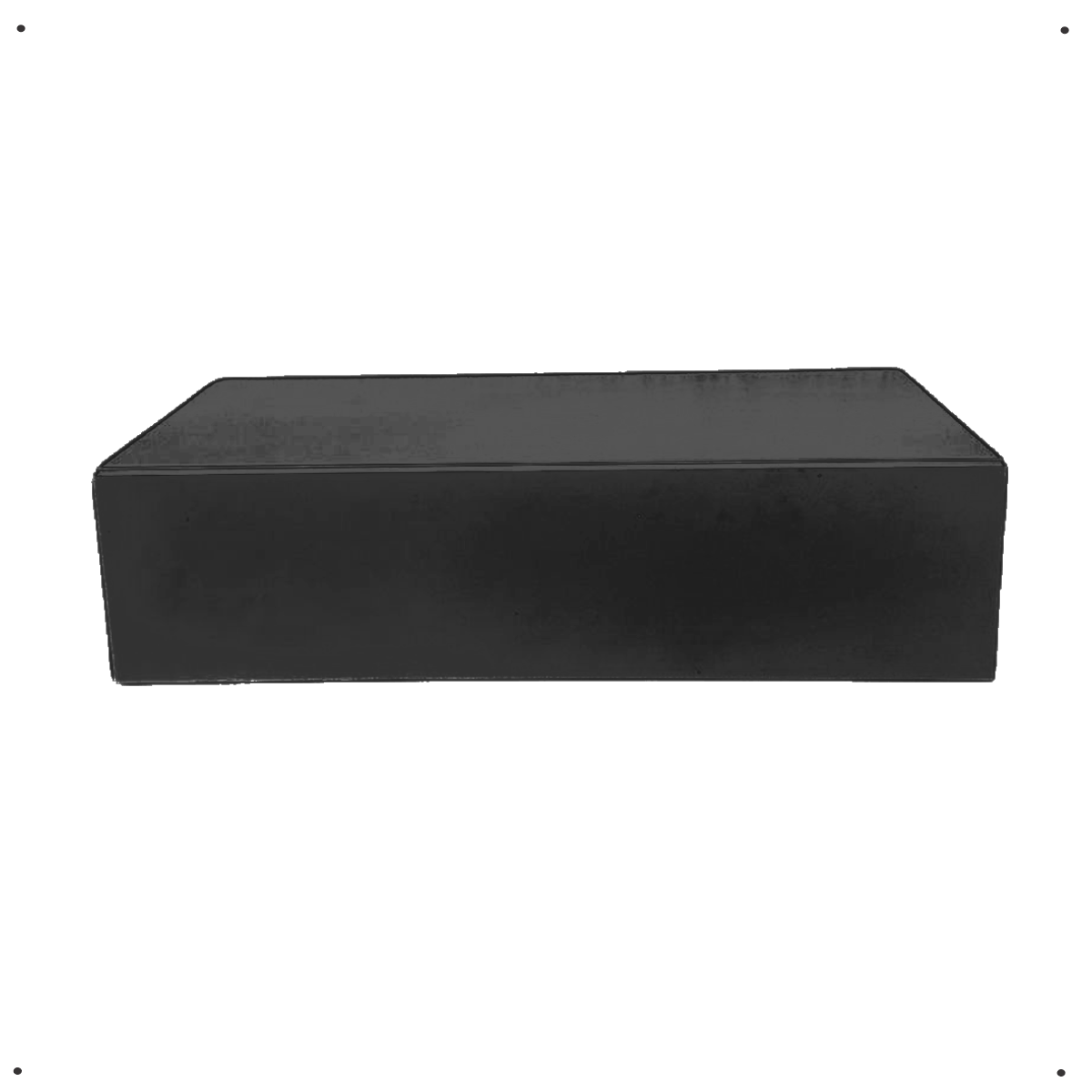 Mesa de Cabeceira Suspensa Lateral de Cama 60cm Preto | MadeiraMadeira