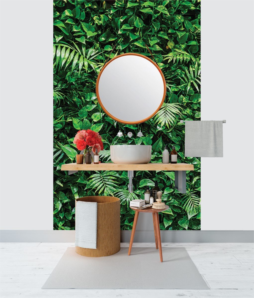 Papel de Parede 3D Painel 1,5M Folhas Dólar Verde Decorado Jadim ...