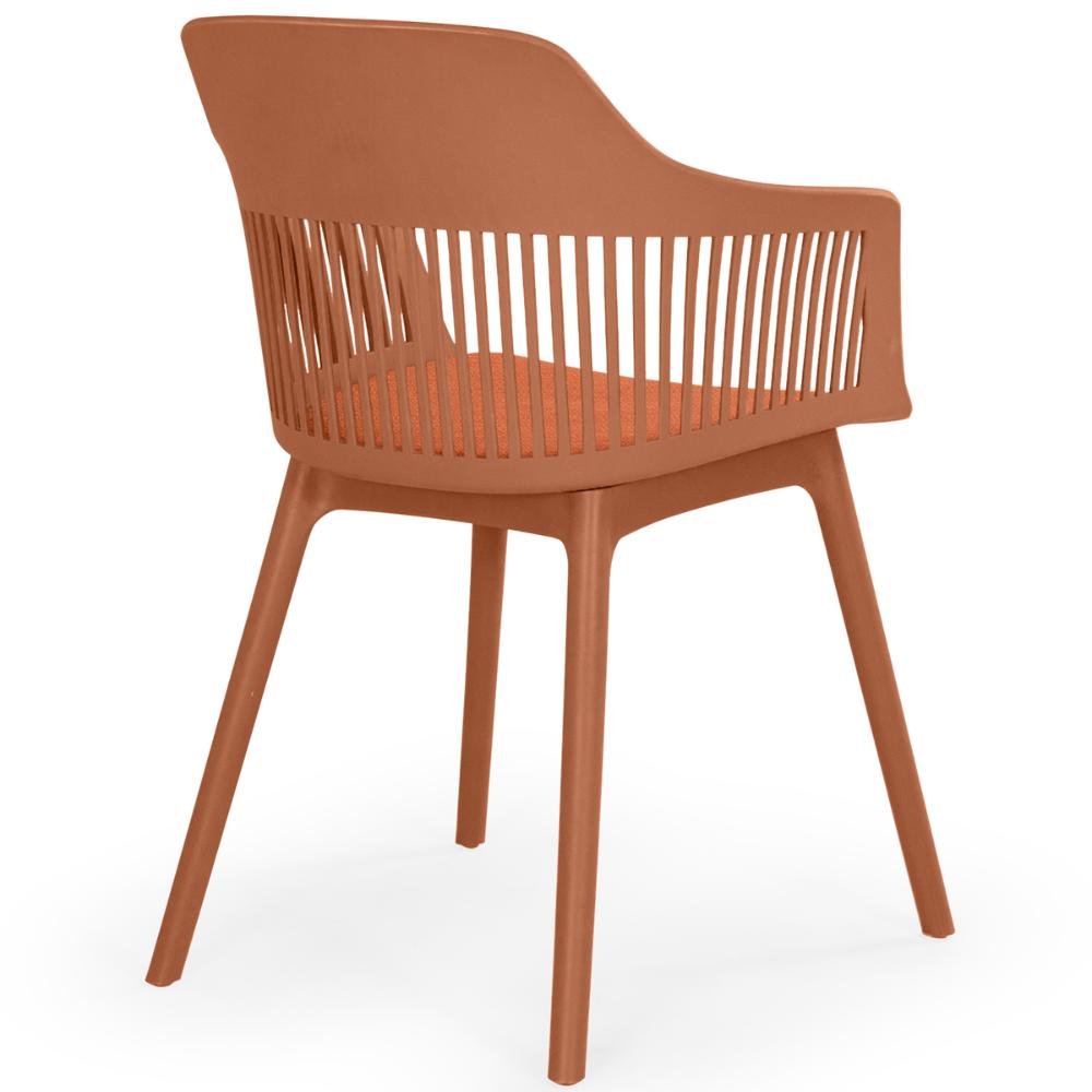 Kit 6 Cadeiras de Jantar Estofada Marcela | MadeiraMadeira