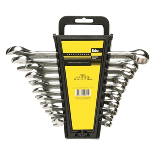 Kit de Chave Combinada Eda Bandeja 8ax | MadeiraMadeira