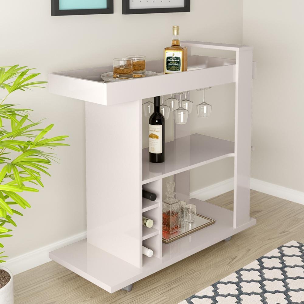Aparador Bar 3 Nichos Dunwich Off White | MadeiraMadeira