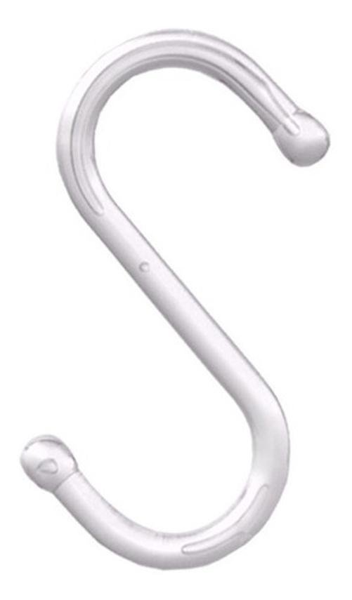 Cabide Acrílico Gancho S Transparente 25 Unidades 9cmx14cm | MadeiraMadeira