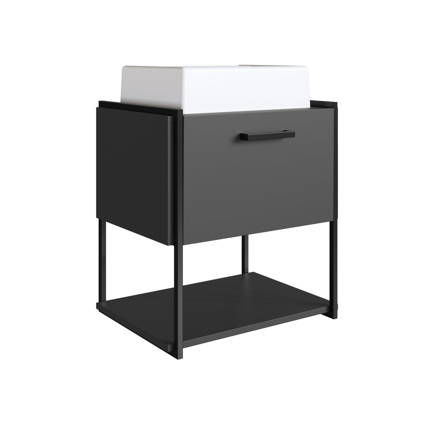 Gabinete Suspenso para Banheiro 50cm com Cuba | MadeiraMadeira