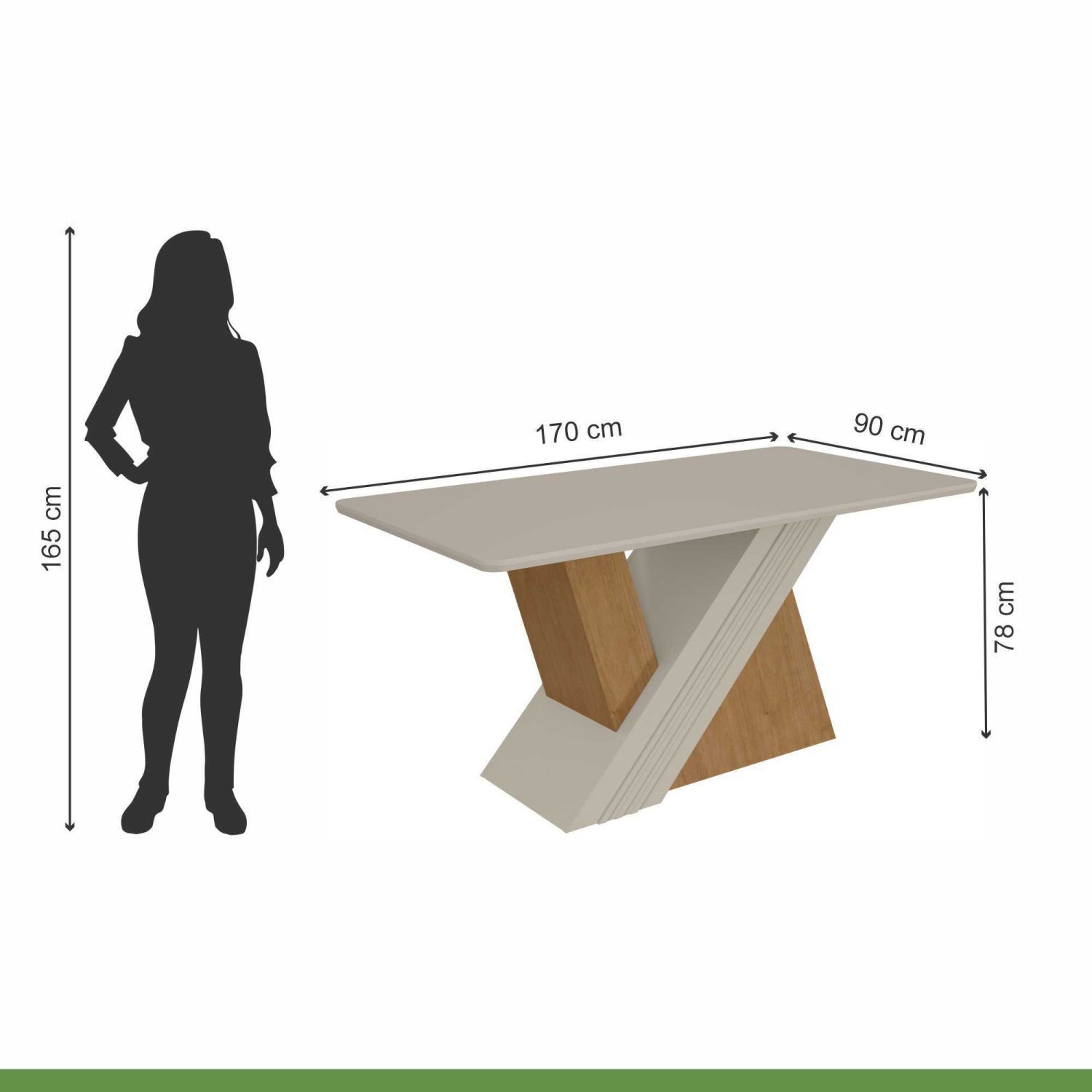 Mesa de Jantar Retangular 6 Lugares Tampo MFD Vênus | MadeiraMadeira Mesa de Jantar Retangular 6 Lugares Tampo MFD Vênus | MadeiraMadeira
