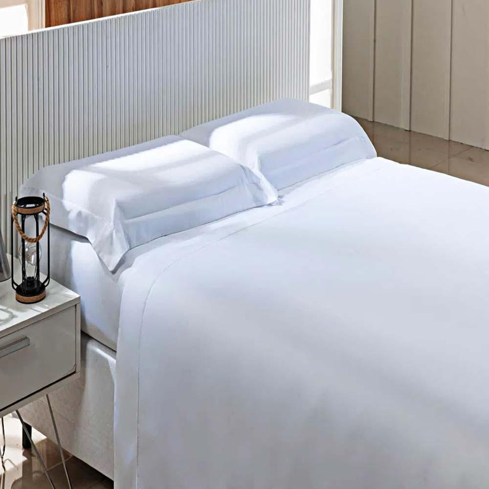 Jogo de Cama Casal 400 Fios Delicatto - Niazitex Cinza Claro ...