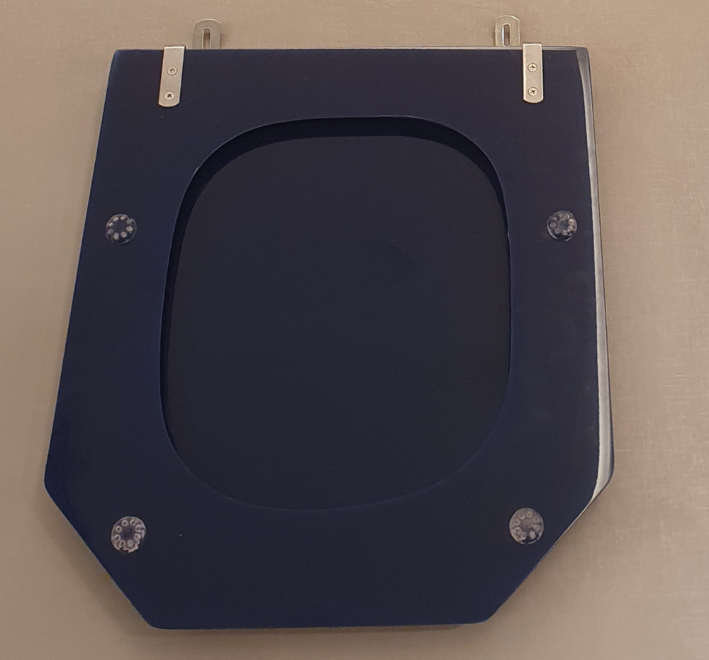 Assento de Poliester Atrium Azul Escuro Navy para Bacia Incepa ...