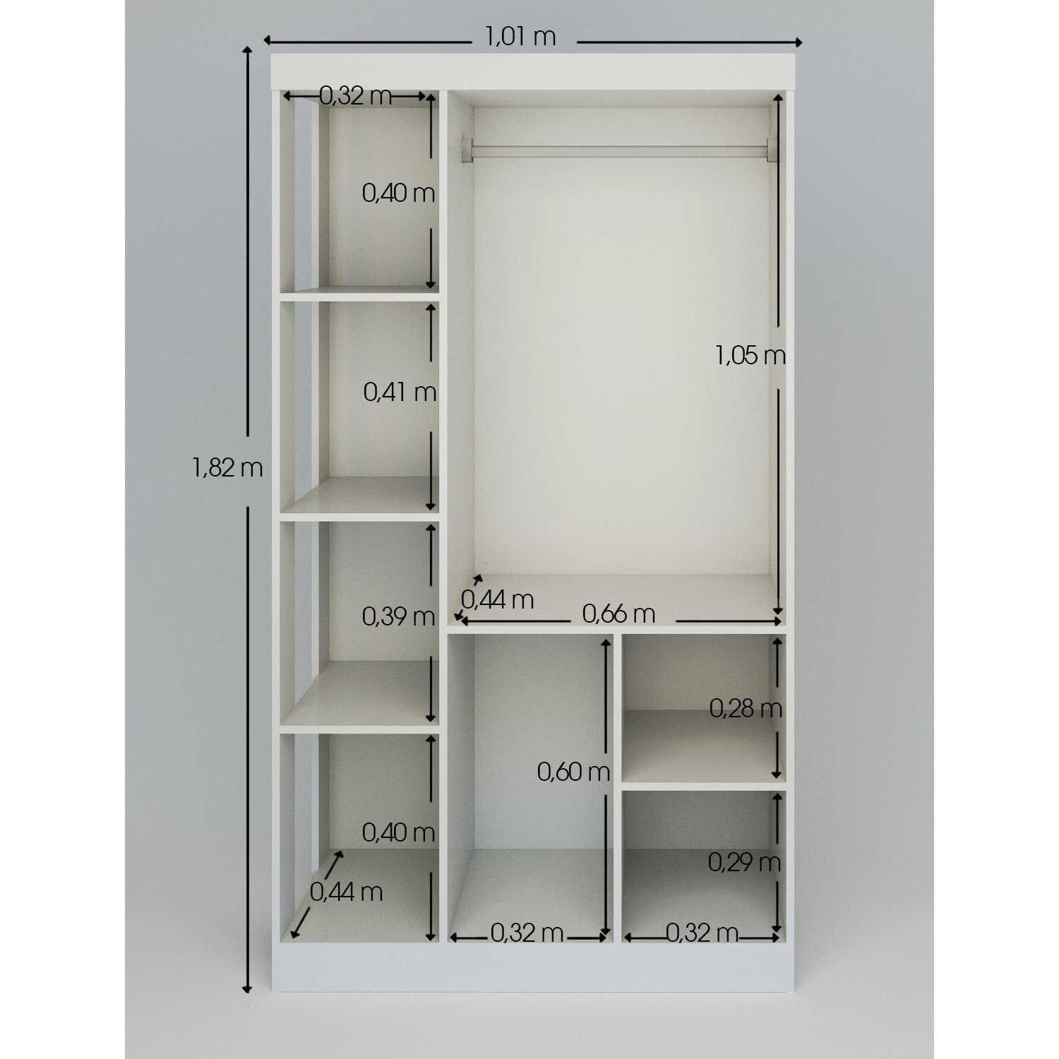 Roupeiro Infantil Lara 2 Portas e 4 Prateleiras Externas J&A Móveis ...