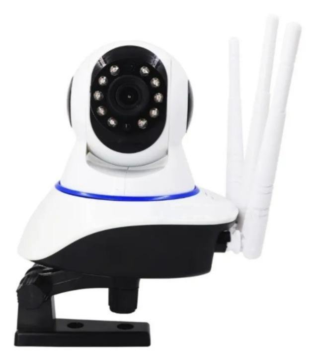 Camera Robo 3 Antenas Ip Wifi 360º App V380 Pro | MadeiraMadeira