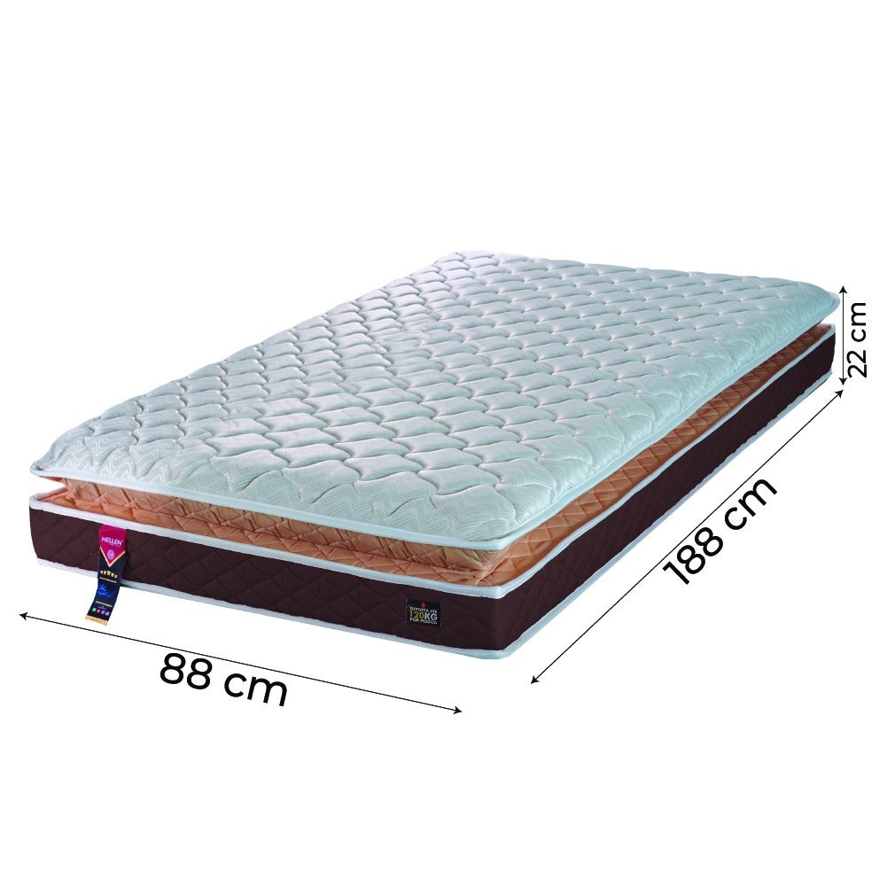 Cama Box Solteiro Colchão Espuma D33 Pillow Top Nobre 88x188x60cm ...
