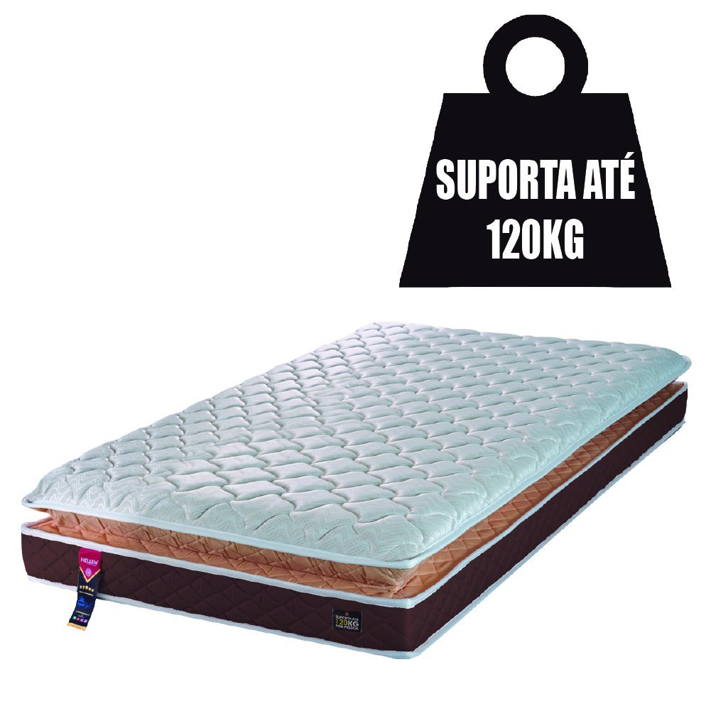 Cama Box Solteiro Colchão Espuma D33 Pillow Top Nobre 88x188x60cm ...