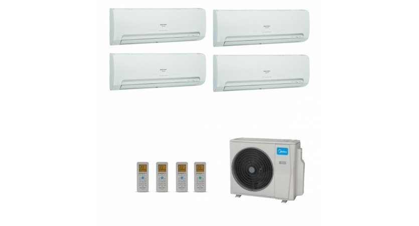Ar Condicionado Multi Split Inverter Midea 36000 BTUs (4x 12000) Quente Frio 38MBMA36M5 - 220V ...