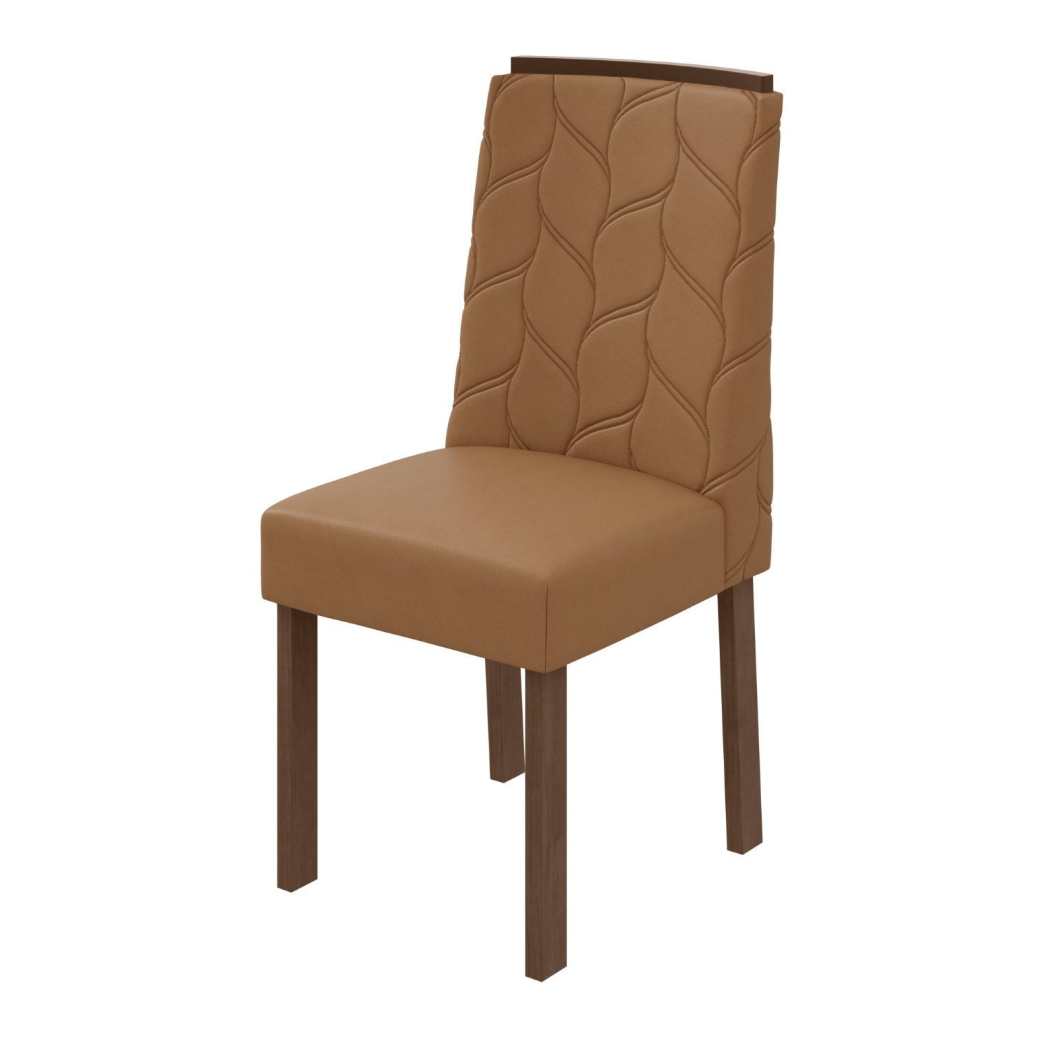 Conjunto Sala de Jantar Mesa 180x90cm Tampo MDF com 6 Cadeiras Astrid ...