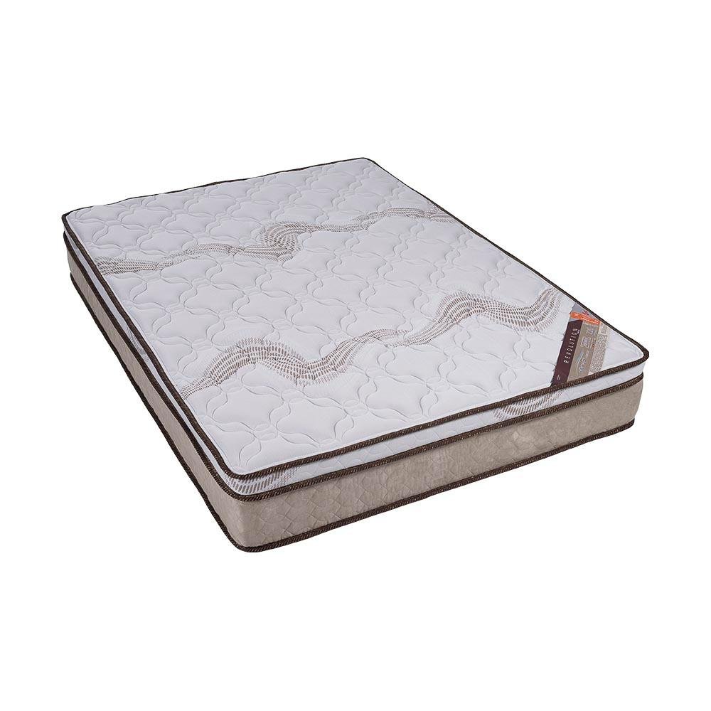 Colchão Queen Colchões Castor Revolution D26 Pocket Híbrido Bege ...
