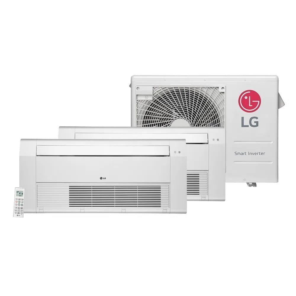 Ar Condicionado Multi Split Inverter Lg Cassete 1 Via 2x12000 Btu/h Quente e Frio A2uw18gfac ...