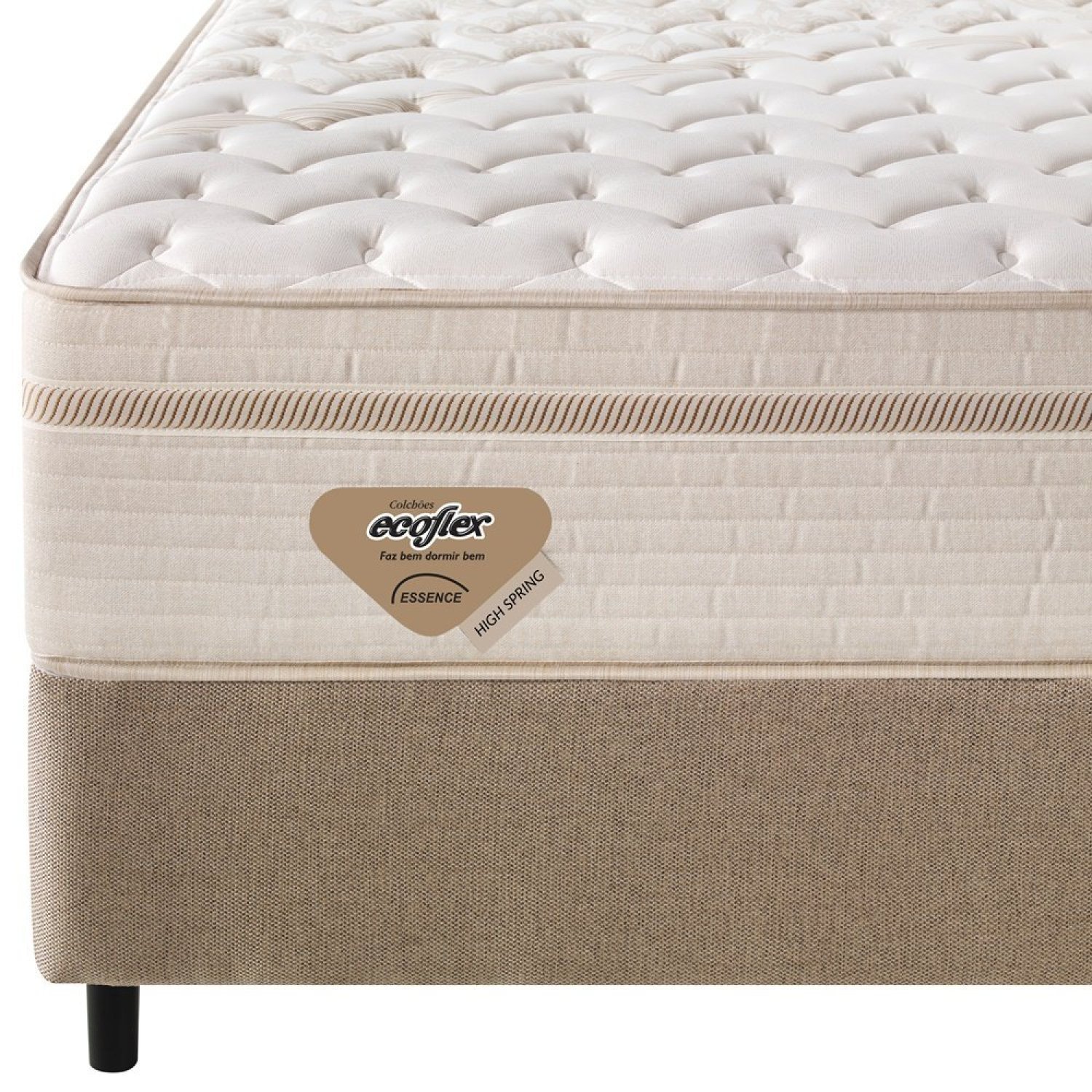 Colchão High Spring Casal Mola Superlastic 138x188x33cm Essence Ecoflex | MadeiraMadeira