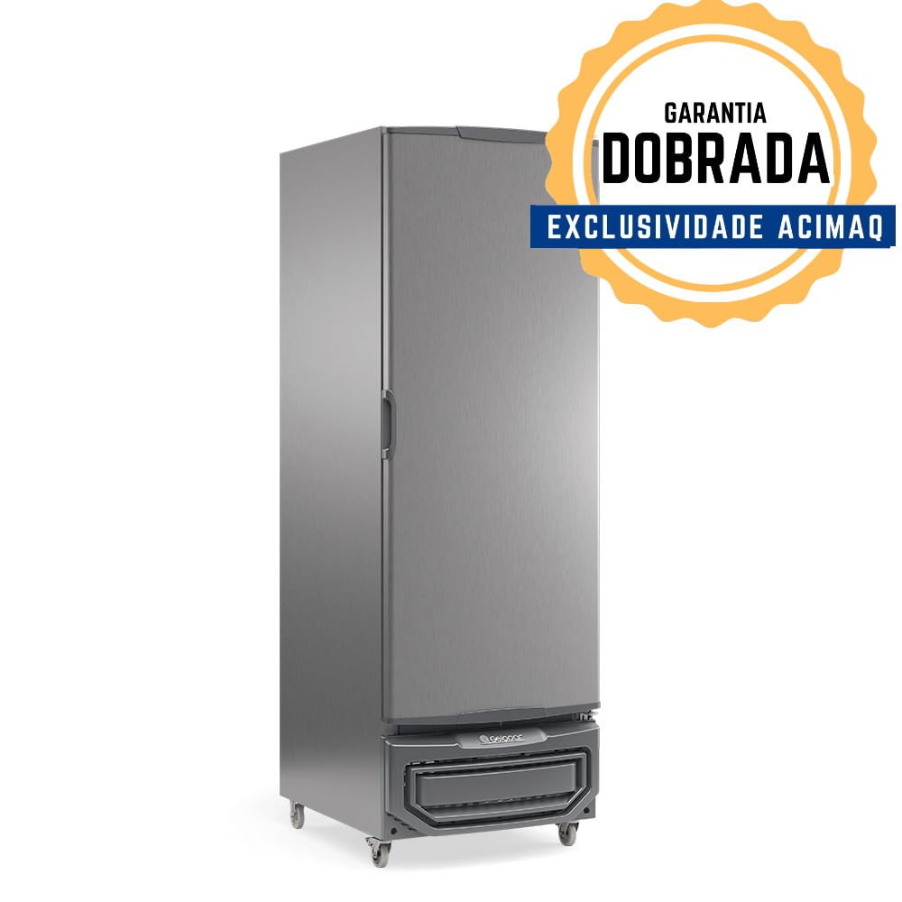 Freezer Vertical Cong Gtpc-575ti Tipo Inox Porta Cega 575lt 127v ...