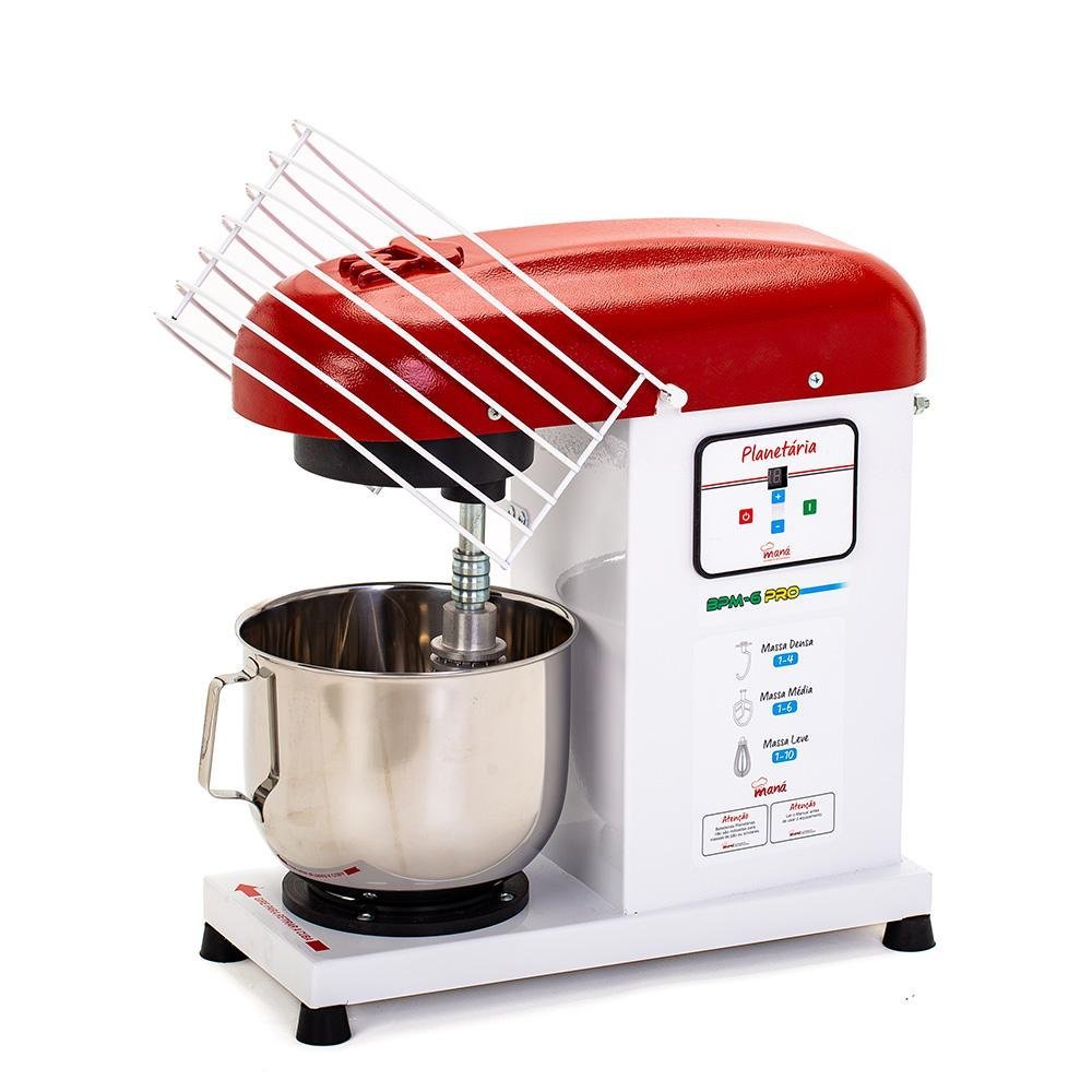 Batedeira Planetária Maná 6 Litros Profissional Bivolt BPM-6 PRO | MadeiraMadeira