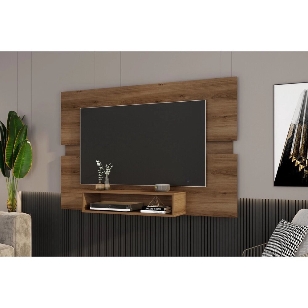 Painel Para Tv Ate 50 Polegadas Sala Mark Imbuia Flex Color ...