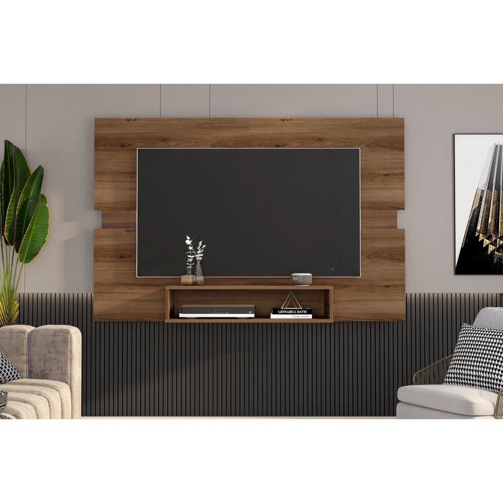 Painel Para Tv Ate 50 Polegadas Sala Mark Imbuia Flex Color ...