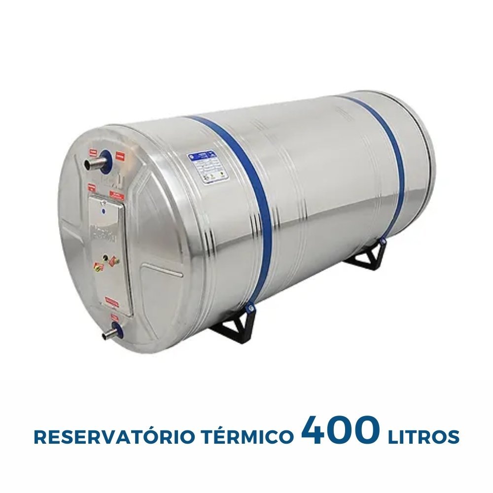 Boiler Reservatório Térmico Unisol 400 Litros Nível Baixa Pressão Aço ...