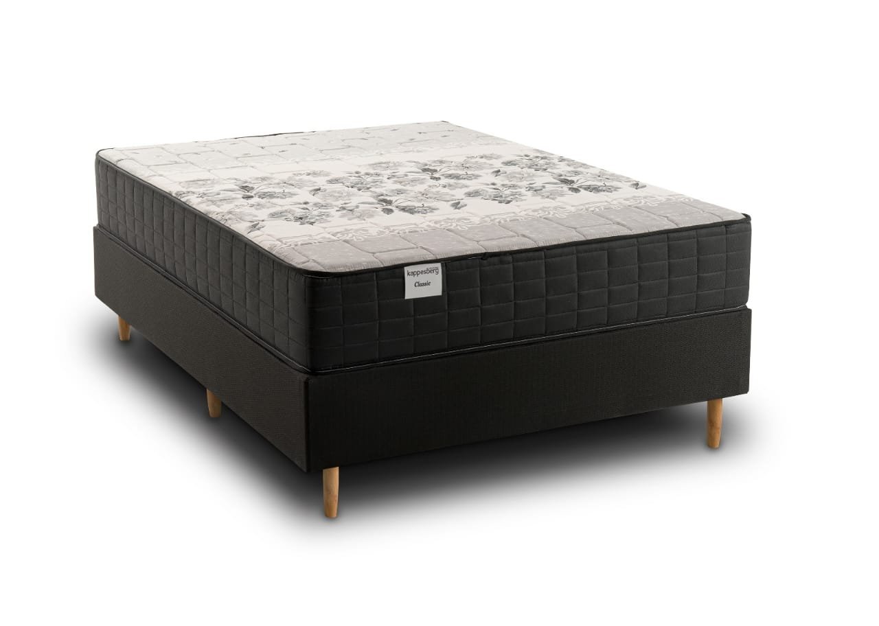 Conjunto: Box + Colchão Classic - Molas Ensacadas - Casal 138x188x64 ...
