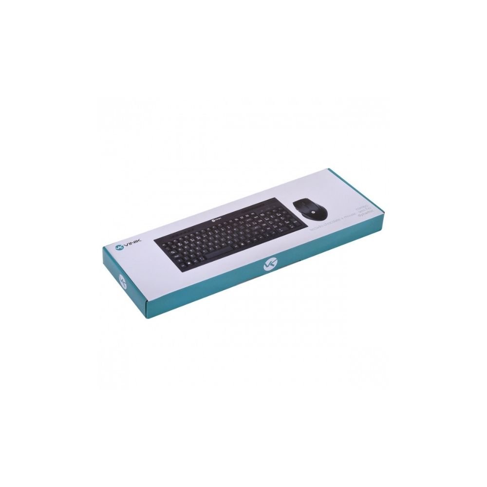KIT TECLADO MOUSE S/ FIO DYNAMIC VINIK DC100 ABNT2/1200DPI Preto ...