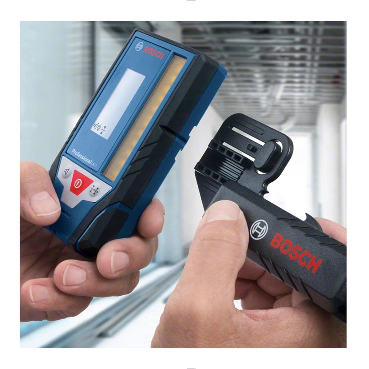 Kit Nível a Laser com Tripé e Maleta + Receptor de Laser Lr7 Bosch ...