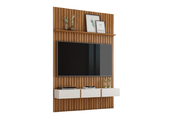 PAINEL RIPADO VERSATTI 3MÓDULOS 3NICHOS 1PRATELEIRA – NATURE ...