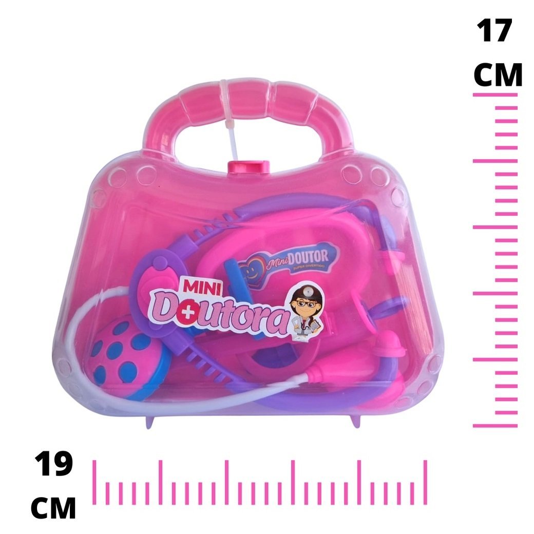 Brinquedo Maleta Médica Mini Doutora - Rosa Paks Toys | MadeiraMadeira