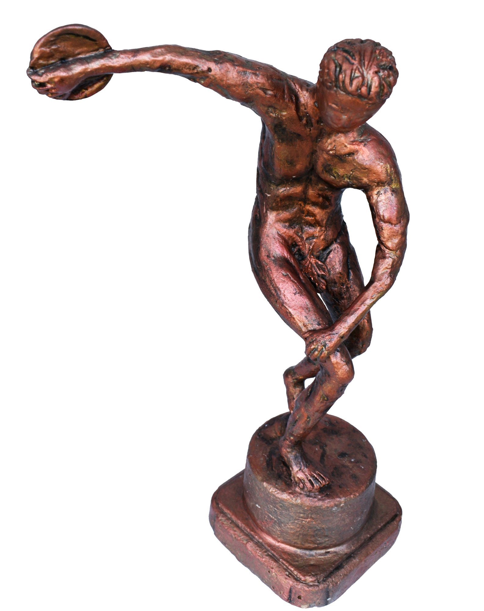 Escultura Rústica Discóbolo de Miron | MadeiraMadeira