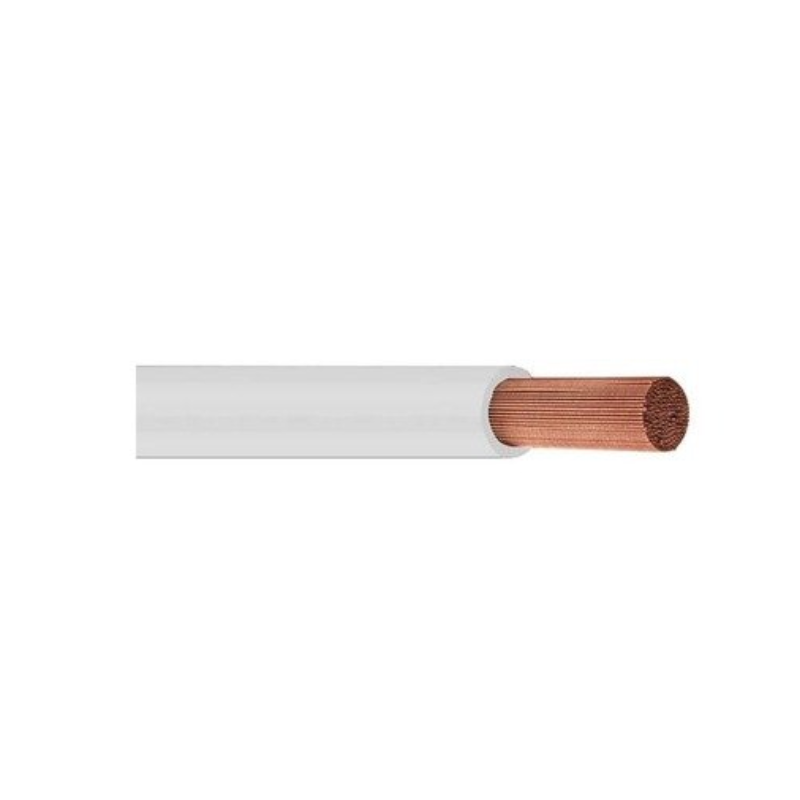 Rolo com 100m de Cabo de Cobre 750v 4mm² Branco - Corfio | MadeiraMadeira