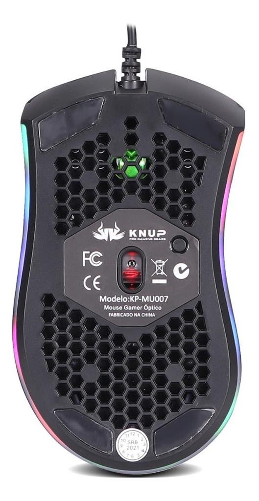 Mouse Gamer Rgb Para Jogos Macro Software 7200 Dpi Kp-mu007 Luuk Young ...