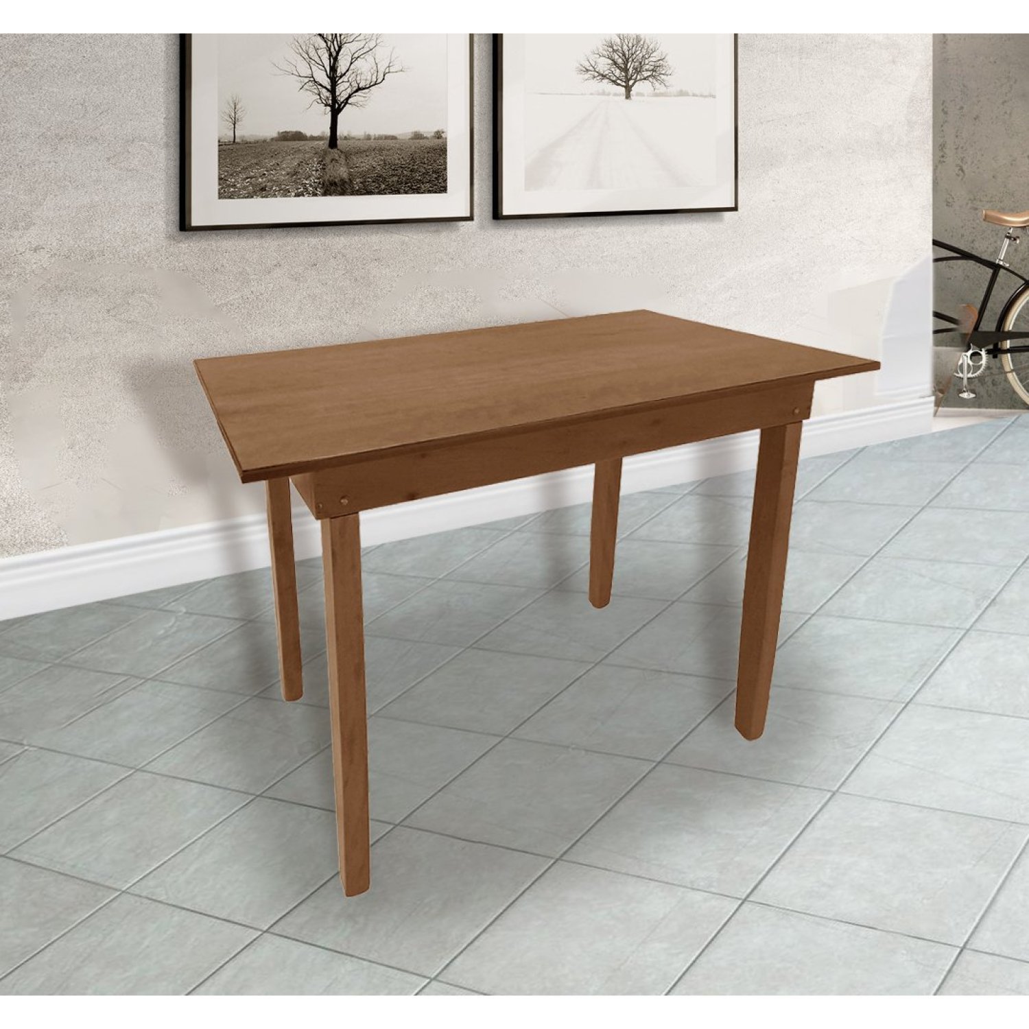 Mesa 4 Lugares Retangular 120x70cm Madeira Maciça Mega Madeira ...