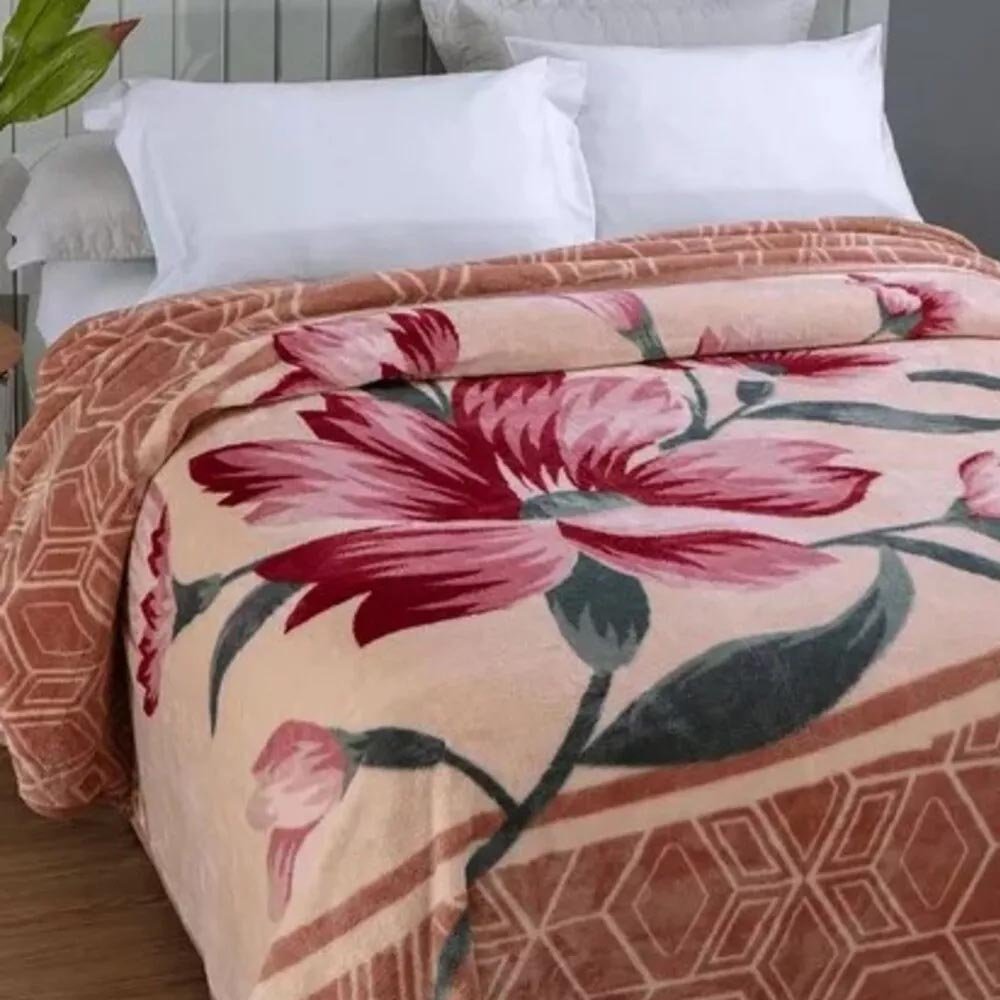 Cobertor Kyor Plus 420g Casal 180x220cm Mônaco Bege Jolitex ...