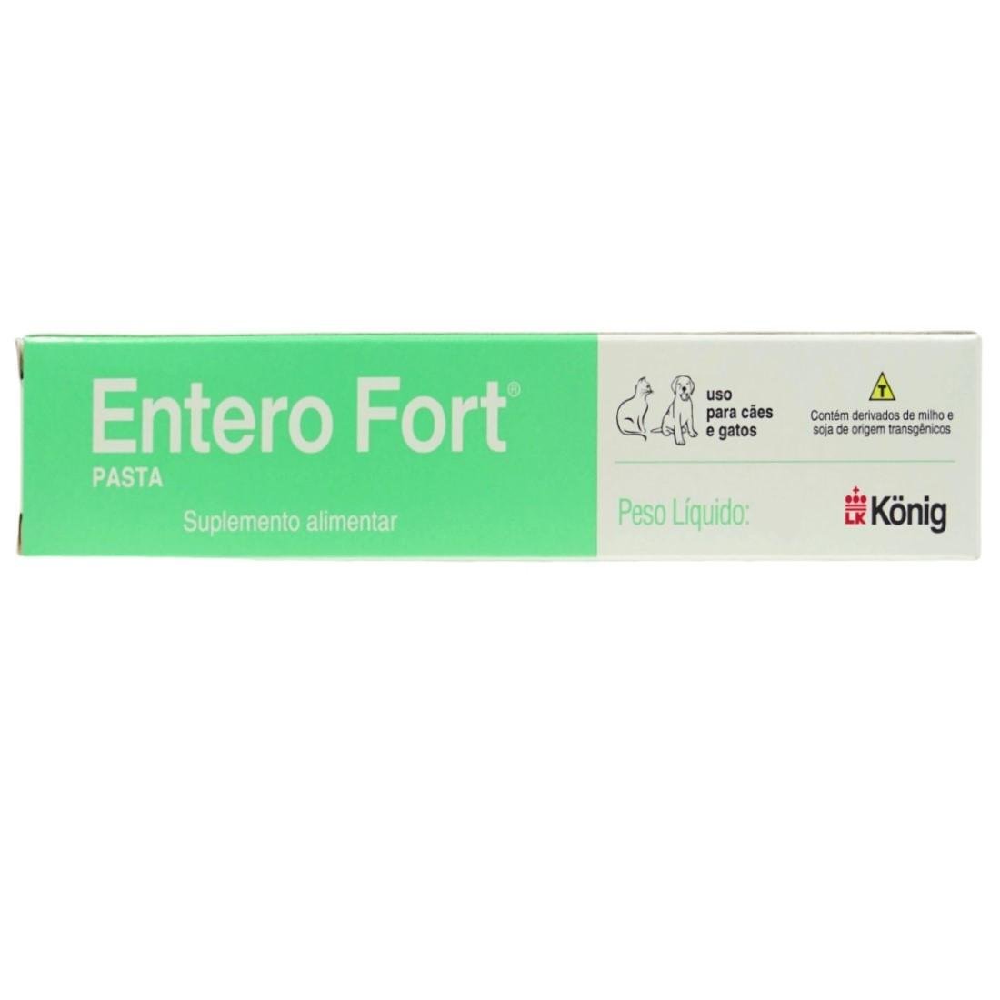 Suplemento Alimentar Entero Fort Pasta Knig 30g Cães e Gatos ...