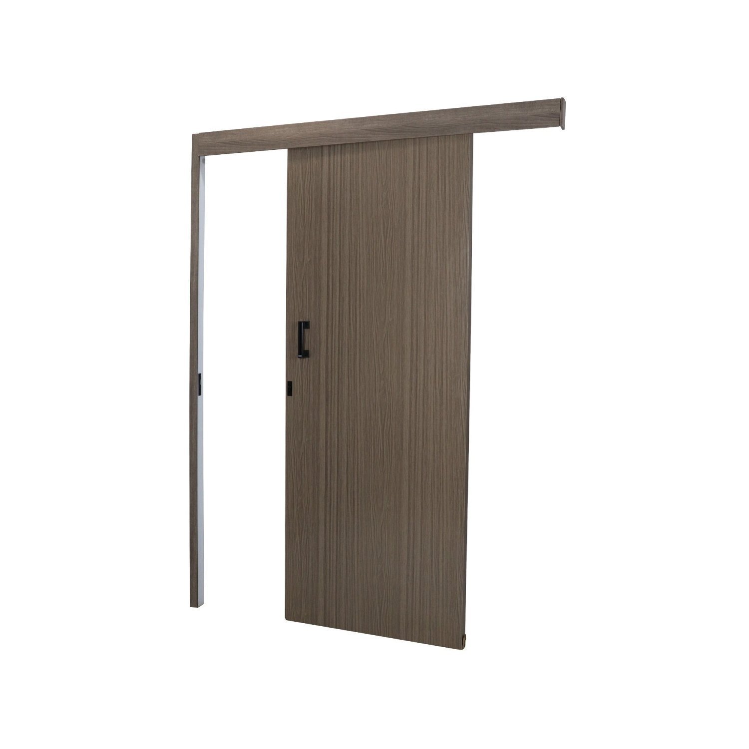 Porta de Correr Madeira 215x80cm Sobrepor Reversível Melamínico MGM ...