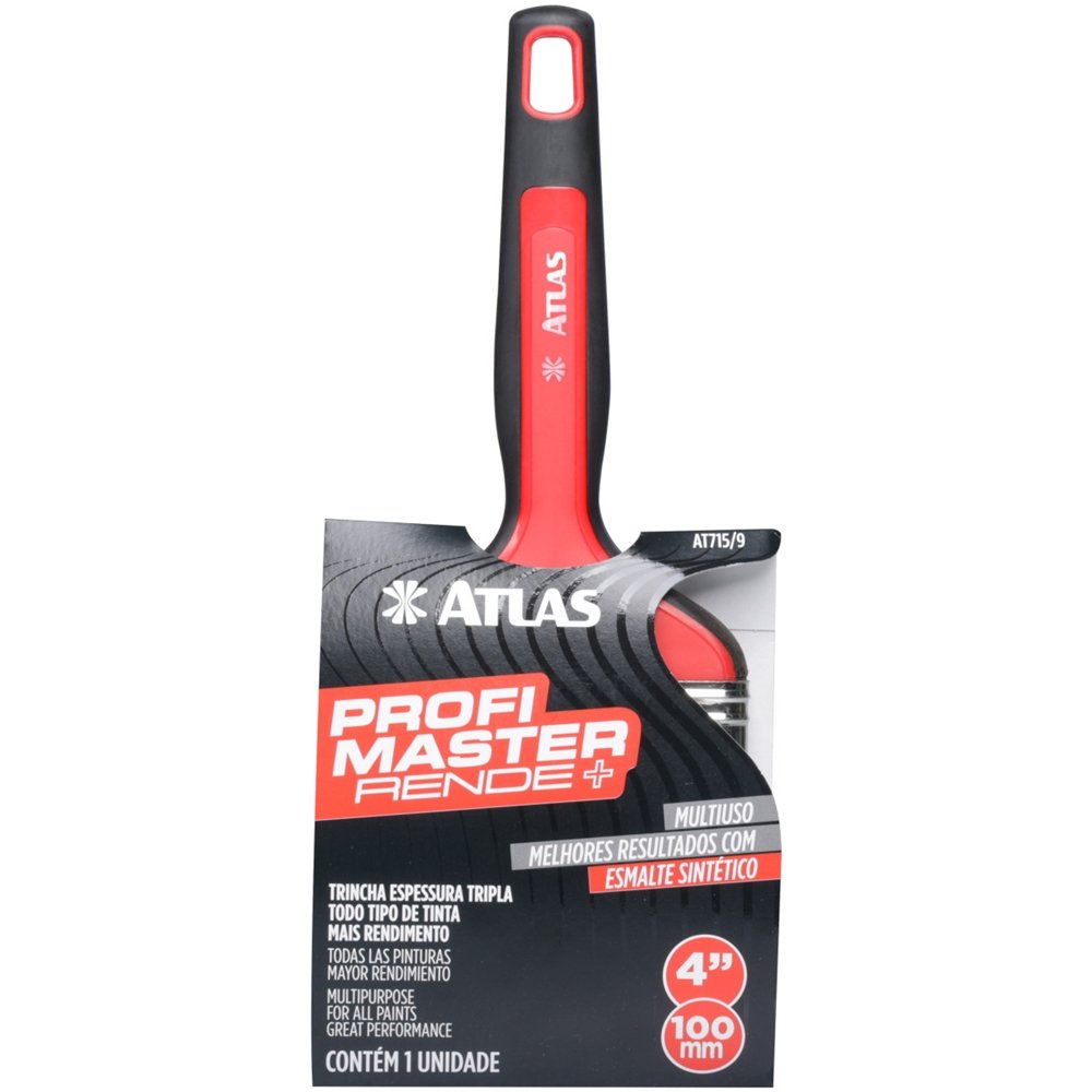 Trincha Tripla para Pintura ProfiMaster 4" - AT715/9 - PINCEIS ATLAS ...